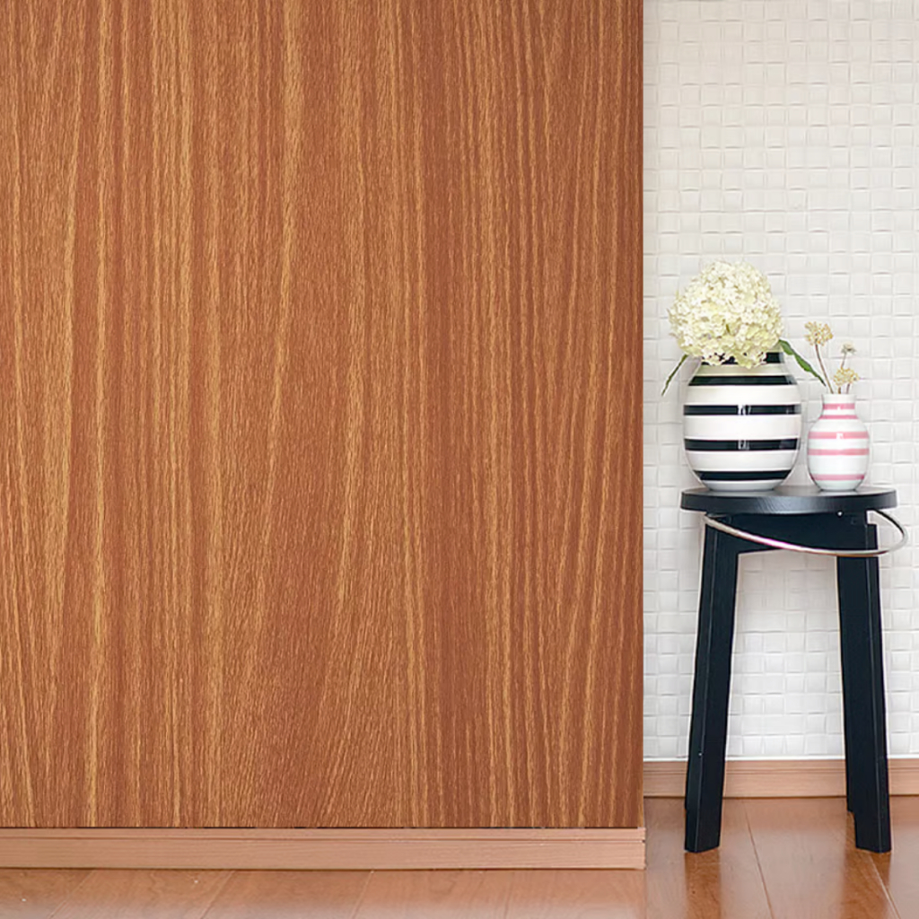 Papel De Parede Contact Adesivo Madeira Peroba Rosa Rolo 5 Metros Envelopamento Móveis 3d ...