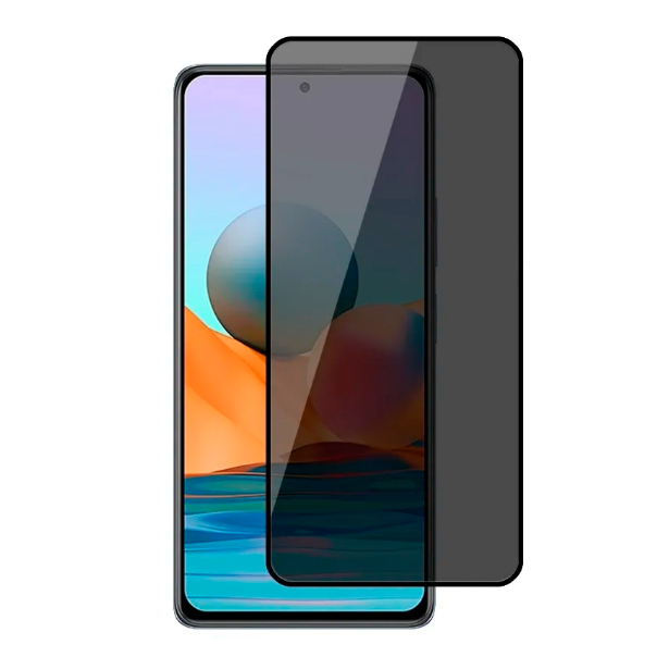 Película De Vidro 3d Privativa Anti Spy Para Xiaomi Redmi Note 10 4g