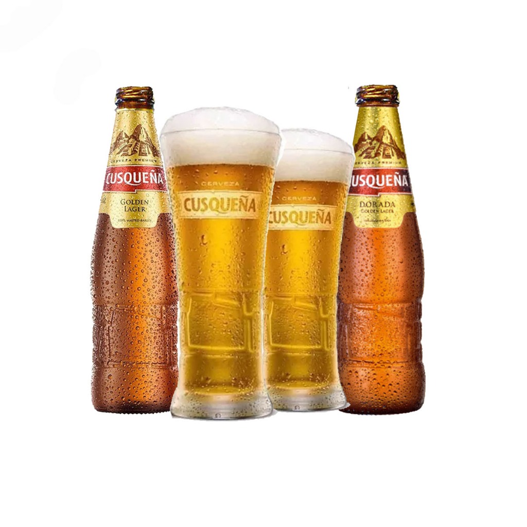Cerveja Cusquena Premium Goldem Lager 330ml. Kit 2 unidades Produto ...