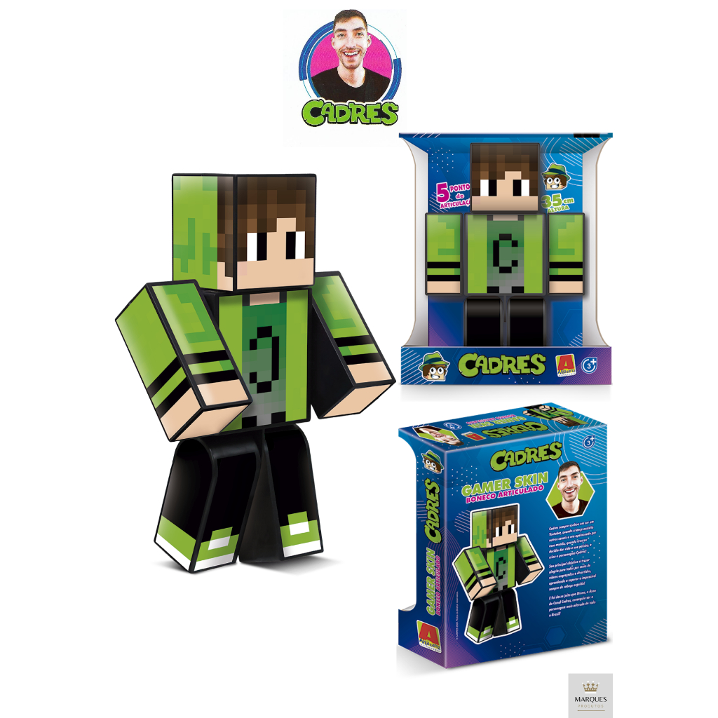 Boneco Cadres 35 cm Minecraft Original | Shopee Brasil