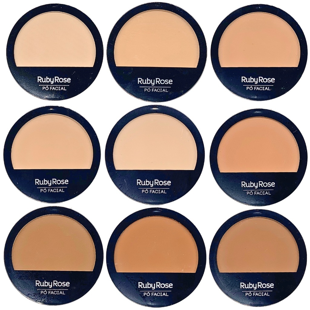 Ruby Rose Pó Compacto Facial E Contorno HB-7206 | Shopee Brasil