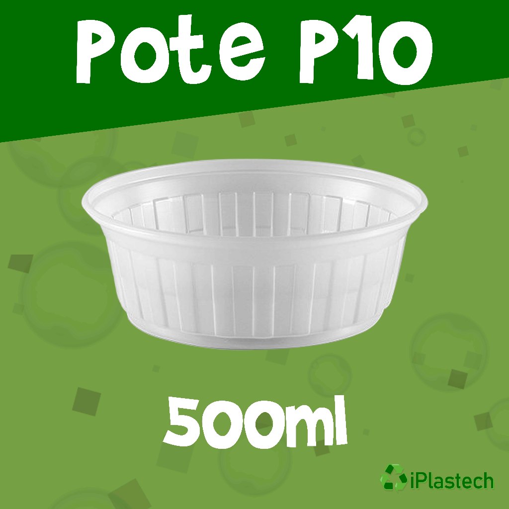 Pote P10 500 ML - Pacote 60 unidades | Shopee Brasil