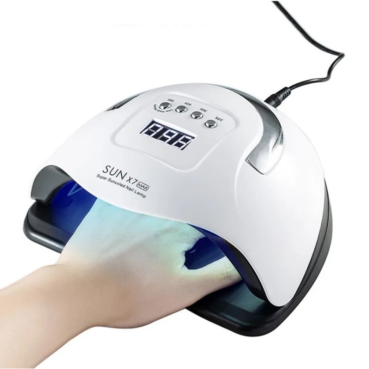 Cabine de LED UV Sun 5 Digital 80w/48w Unha Gel Acrigel Secagem Rápida ...