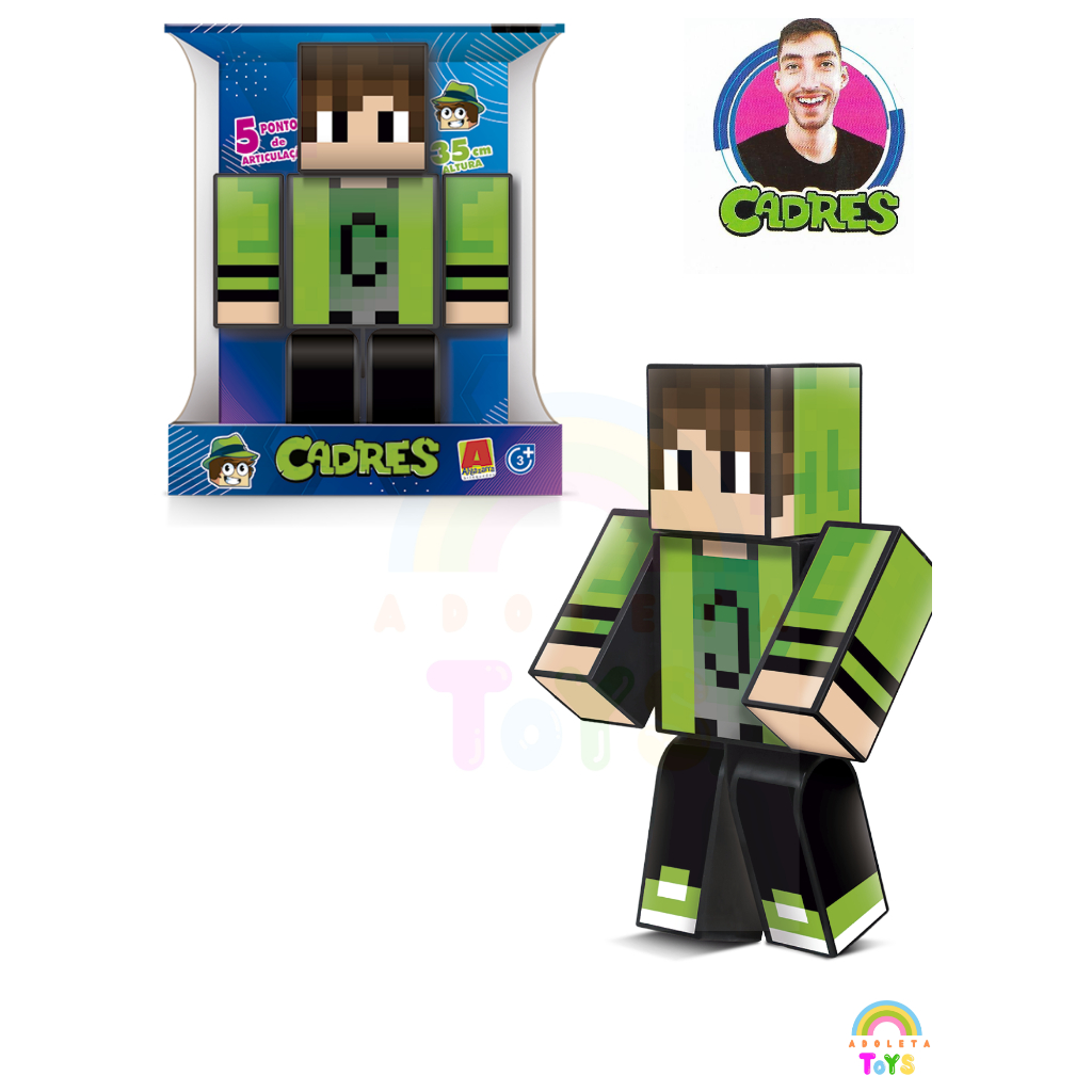 Boneco Cadres Minecraft 35 cm Algazarra Original | Shopee Brasil