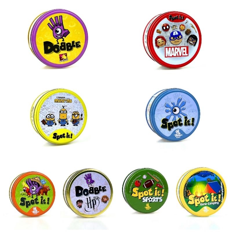 Dobble Spot It Jogo de Cartas Competitivo 2 - 8 jogadores varios modos ...