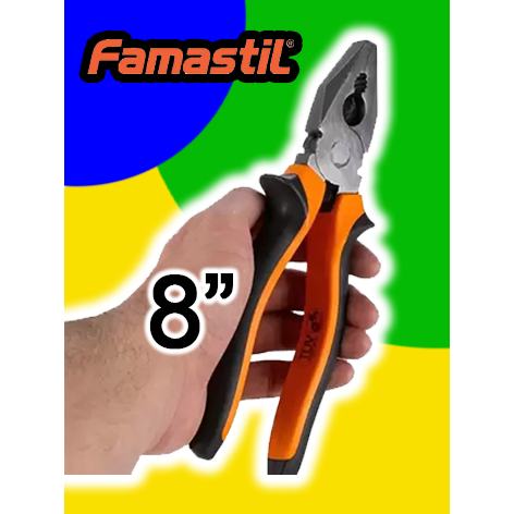 Alicate Universal Isolado 8 polegadas Famastil/Foxlux | Shopee Brasil