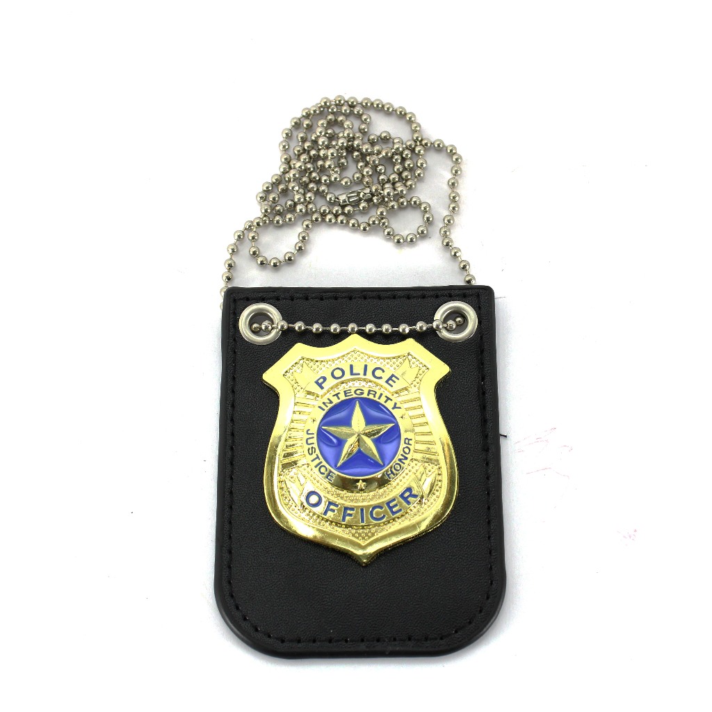 Distintivo Policial Acessório Para Fantasia Metal Police Fbi | Shopee ...