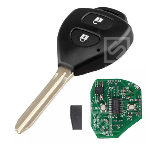 Chave Completa Toyota Etios 2013 À 2021 Com Chip - 2 Botões | Shopee Brasil