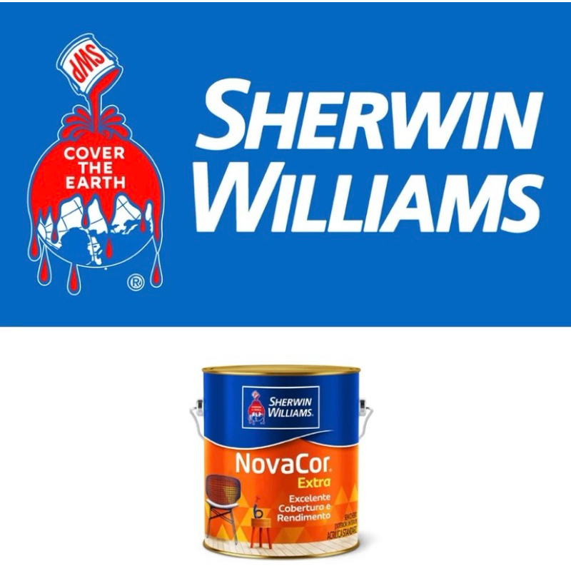 Tinta Acrilica Novacor Extra 3,6l Branco Sherwin Williams | Shopee Brasil