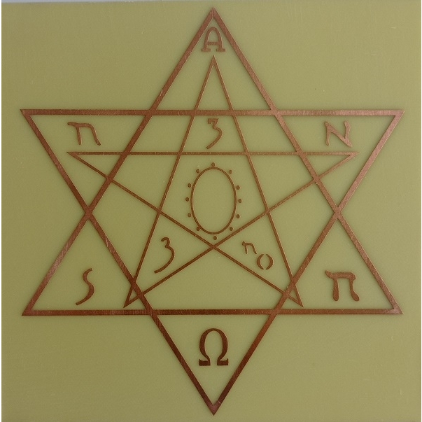 Placa, gráfico Justiça Divina, Pantaculo feitiço Miséria, Cura Oculta ...