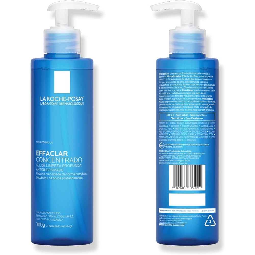 La Roche-Posay Effaclar Concentrado Gel 300g | Shopee Brasil