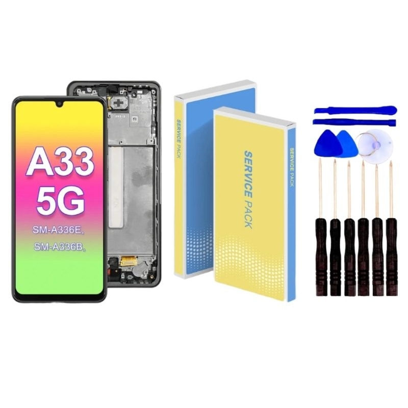Display Lcd Tela Touch Frontal Compatível Galaxy A33 5G COM ARO | Shopee Brasil
