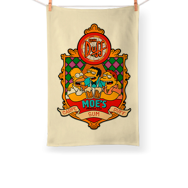 Pano de Prato Os Simpsons Moes Duff Moe´s Cerveja Personalizado | Shopee Brasil