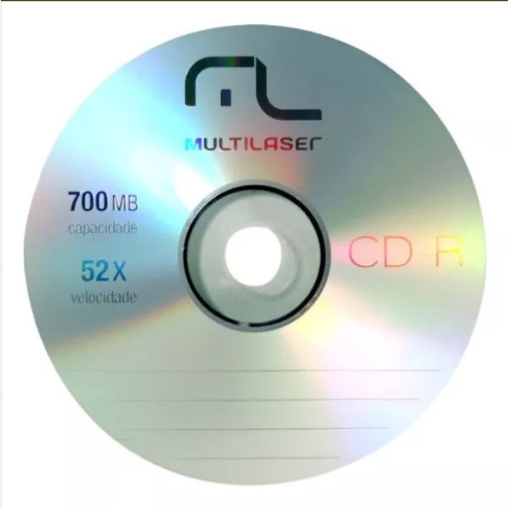 Kit 10 Unidades Mídia virgem Cd-r Vel. 52x - Marcas Multilaser, Sky ...