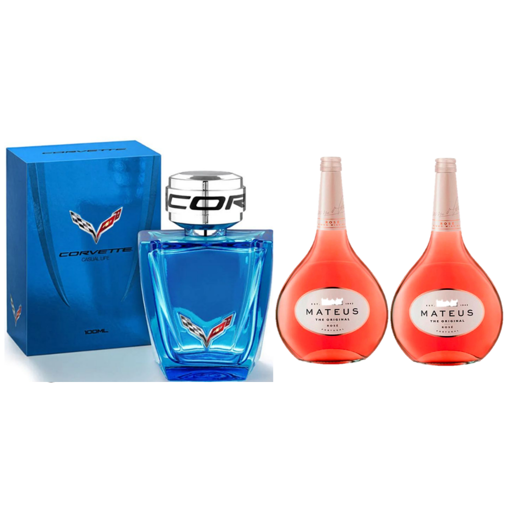 Perfume Corvette Casual Life 100 MlL+ 2 Brindes: Dois Vinhos Português ...