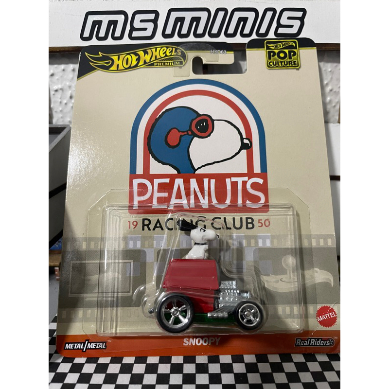 Hot Wheels Premium Pop Culture 2024 - Peanuts Racing Club Snoopy | Shopee Brasil
