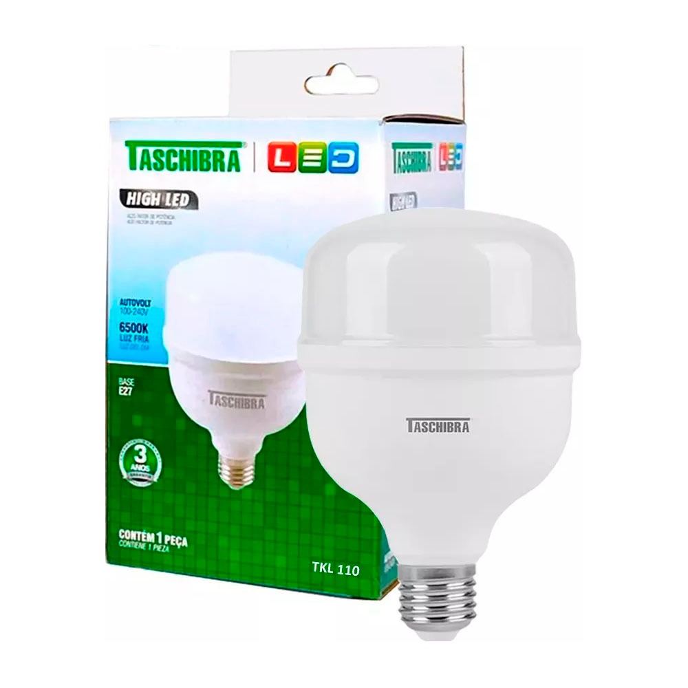 Lâmpada Forte High Led Tkl170 E27 30w Frio 6500k Taschibra | Shopee Brasil