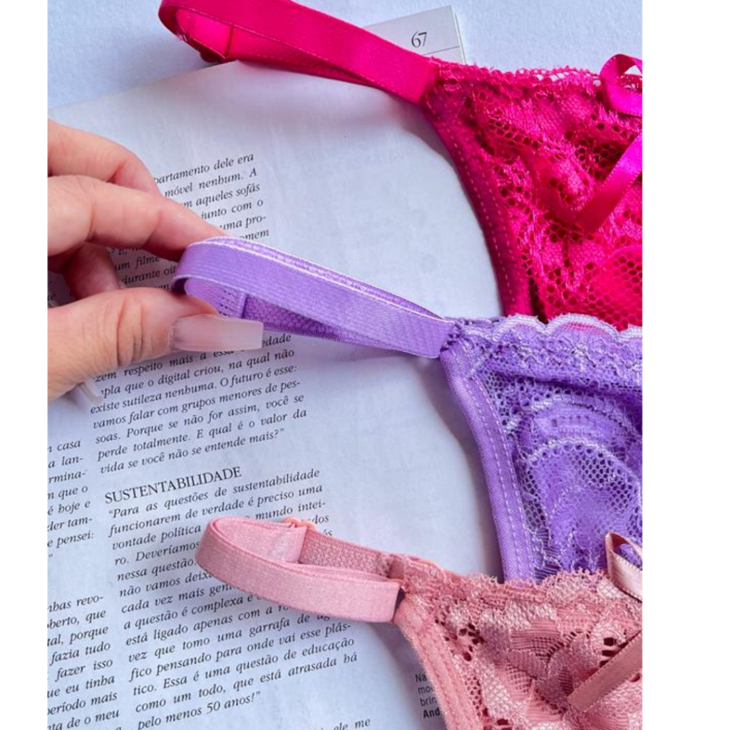 Kit 3 Tangas Sexy Em Renda Com Tirinha Regulagem Fio Dental Shopee Brasil