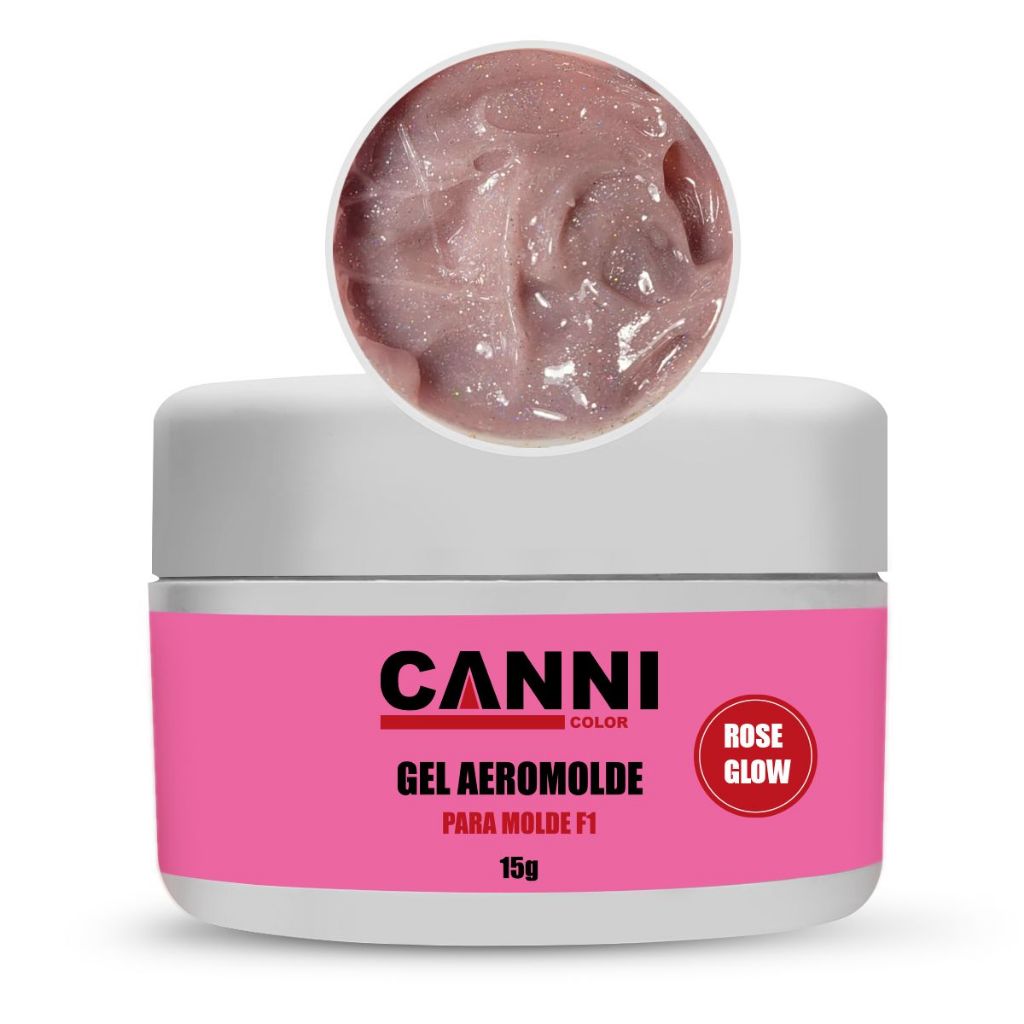 Gel Aeromolde Para Molde F1 Canni Color 15g Rose Glow | Shopee Brasil