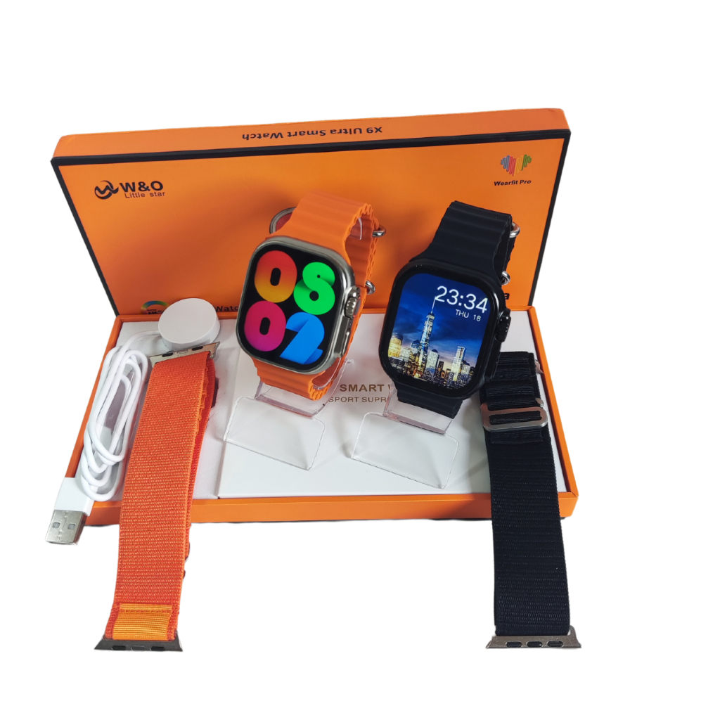 Smartwatch X9 Ultra Série 9 Gps Bluetooth 2 Pulseiras Nfc | Shopee Brasil