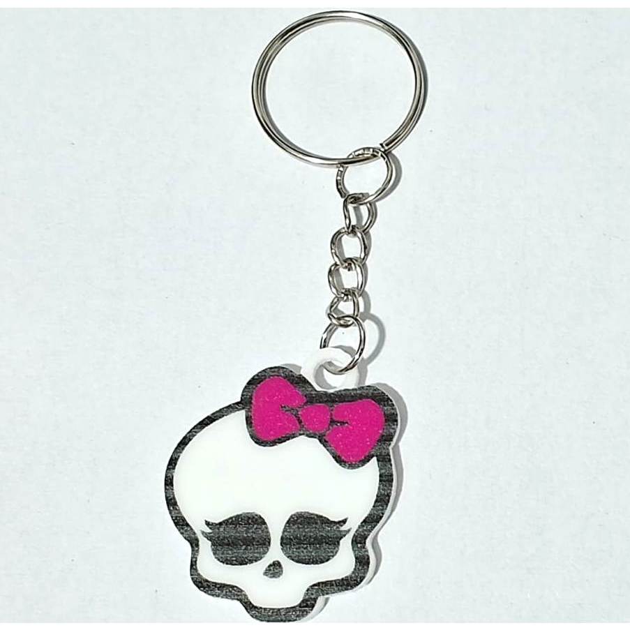 Chaveiro Caveira Monster High de acrilico Pacote Com 5 Unidades ...