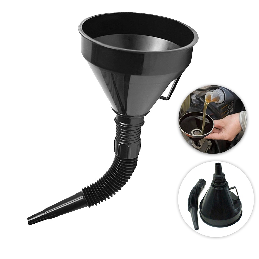 Funil Multiuso Sanfonado De Plástico com Peneira Uso Geral 38 cm Funil ...