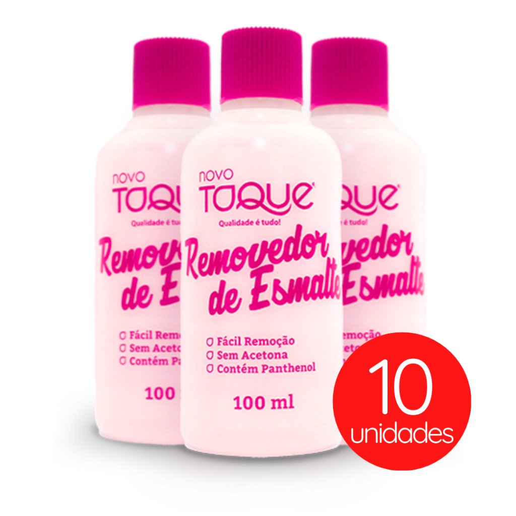 NOVO TOQUE: Kit com 10 Removedores de Esmalte Sem Acetona | Shopee Brasil