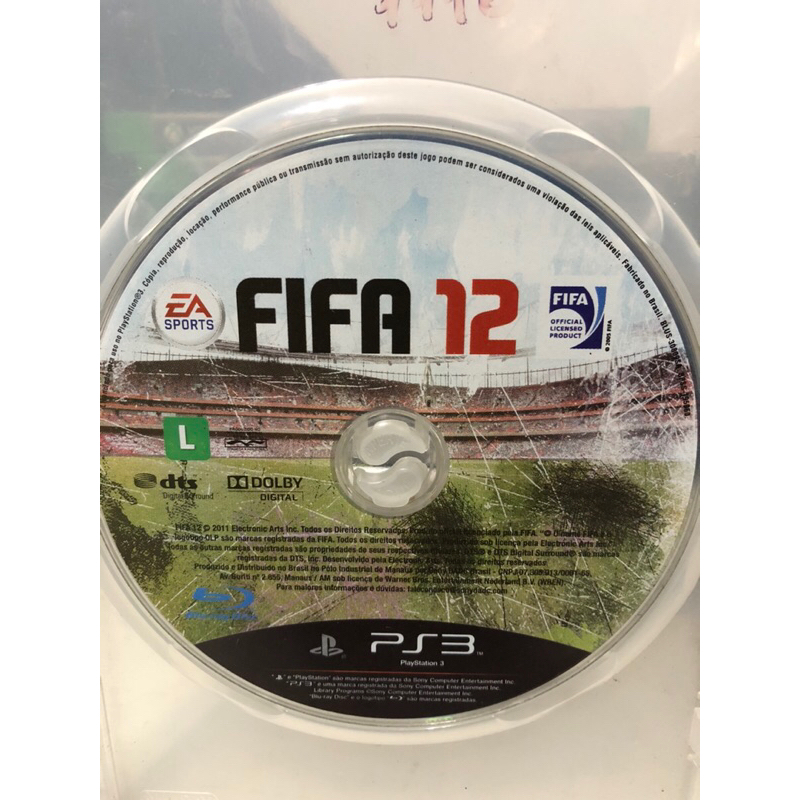 FIFA 12 PS3 mídia física | Shopee Brasil