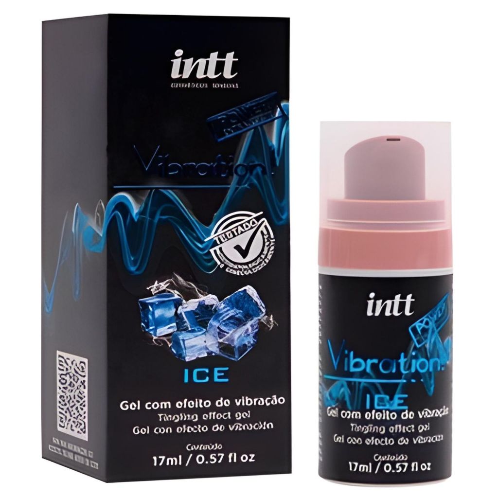 Gel Vibrador Líquido Beijável Vibration Ice 17ml Intt Vibration Power ...
