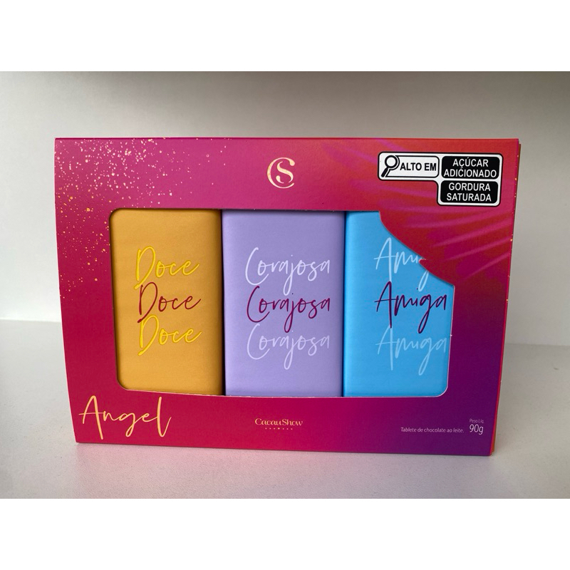 Tablete de Chocolate Cacau Show Angel 90g | Shopee Brasil