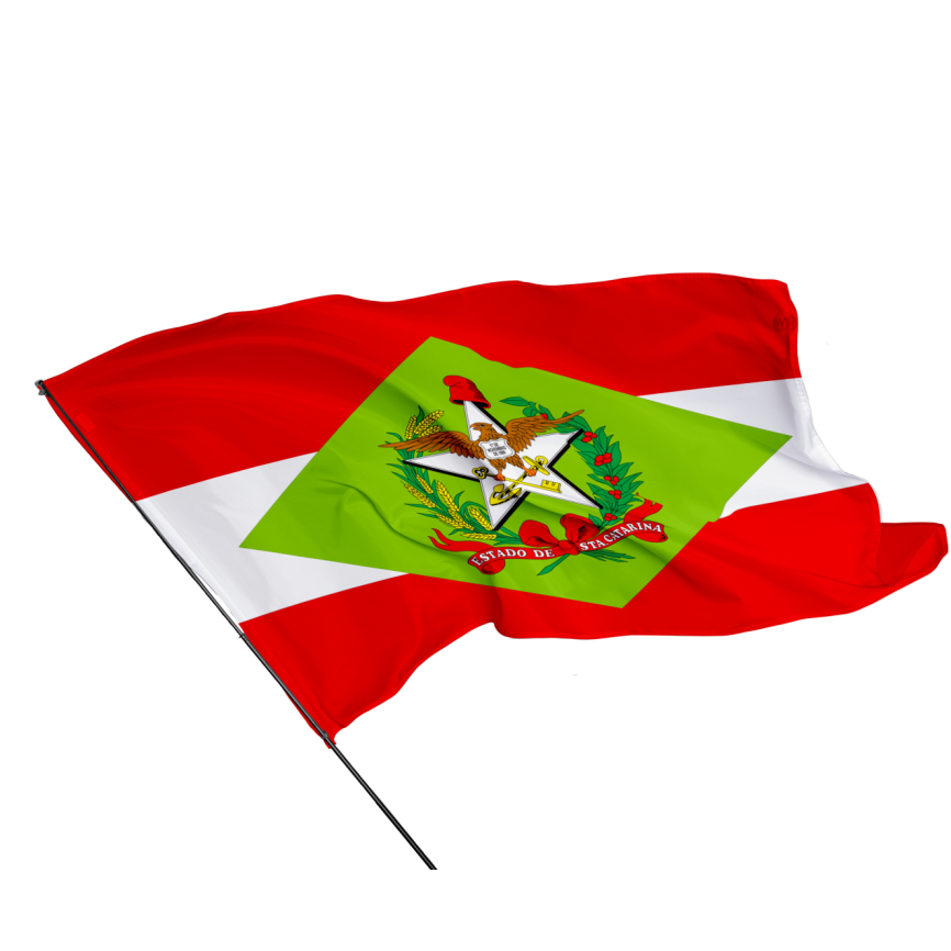 Bandeira de Santa Catarina 1,00m X 70cm | Shopee Brasil