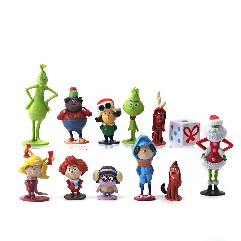 12 Bonecos O Grinch - Cão Max Cindy Lou Who Filme Natal Infantil ...