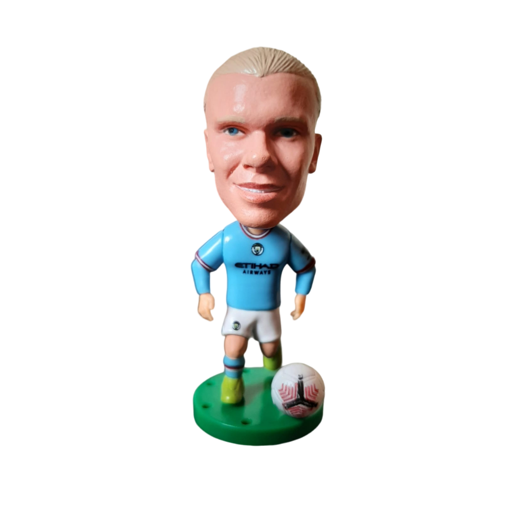 Mini Craque do Erling Haaland Manchester City Soccerwe Boneco Miniatura ...