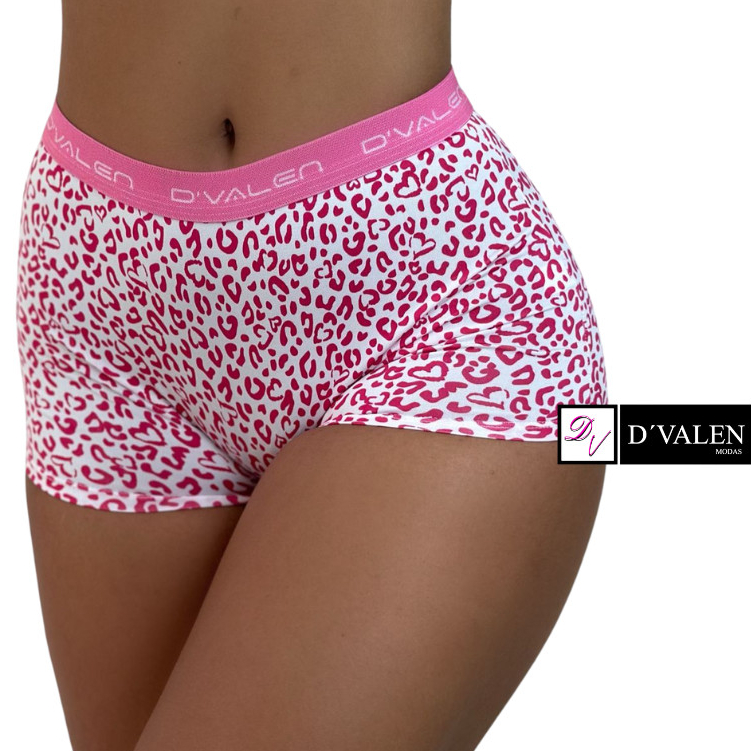 Kit 7 Calcinha Box Feminina Dvalen Cueca Boxer Feminina Calcinha Shortinho | Shopee Brasil