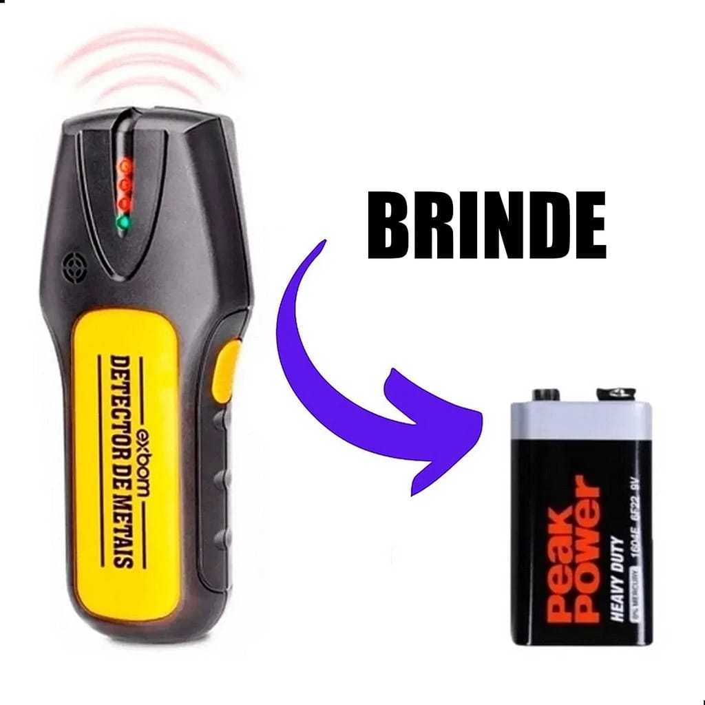Scanner Detector Parede Fio Metal Ferro Cobre Alta Sensibilidade ...