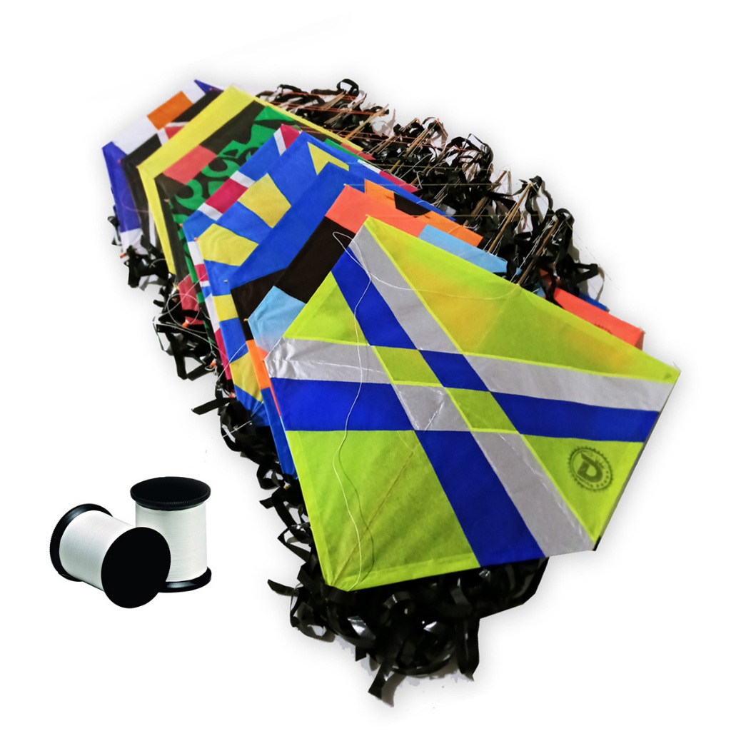 Pipa kit 10 Pipas de 50 cm com cabresto estirante + 10 Rabiolas + 2 ...