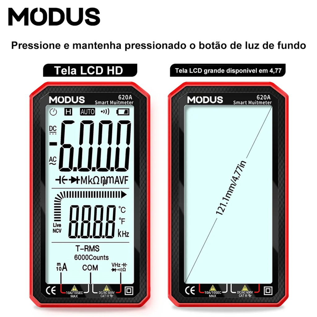 MODUS Multímetro digital ultrafino inteligente multímetro digital de ...