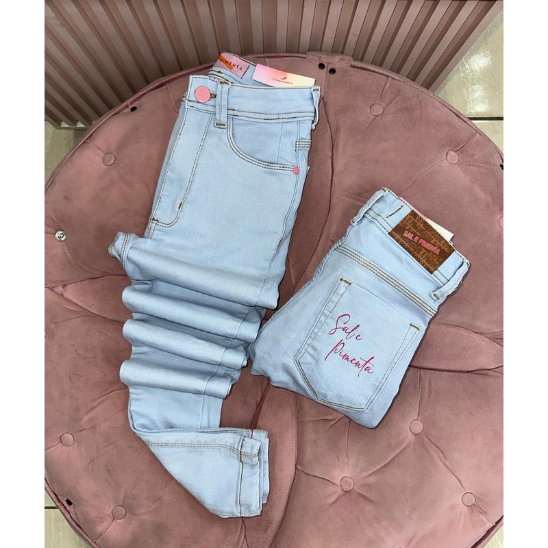 Calça jeans Sal e Pimenta | Shopee Brasil