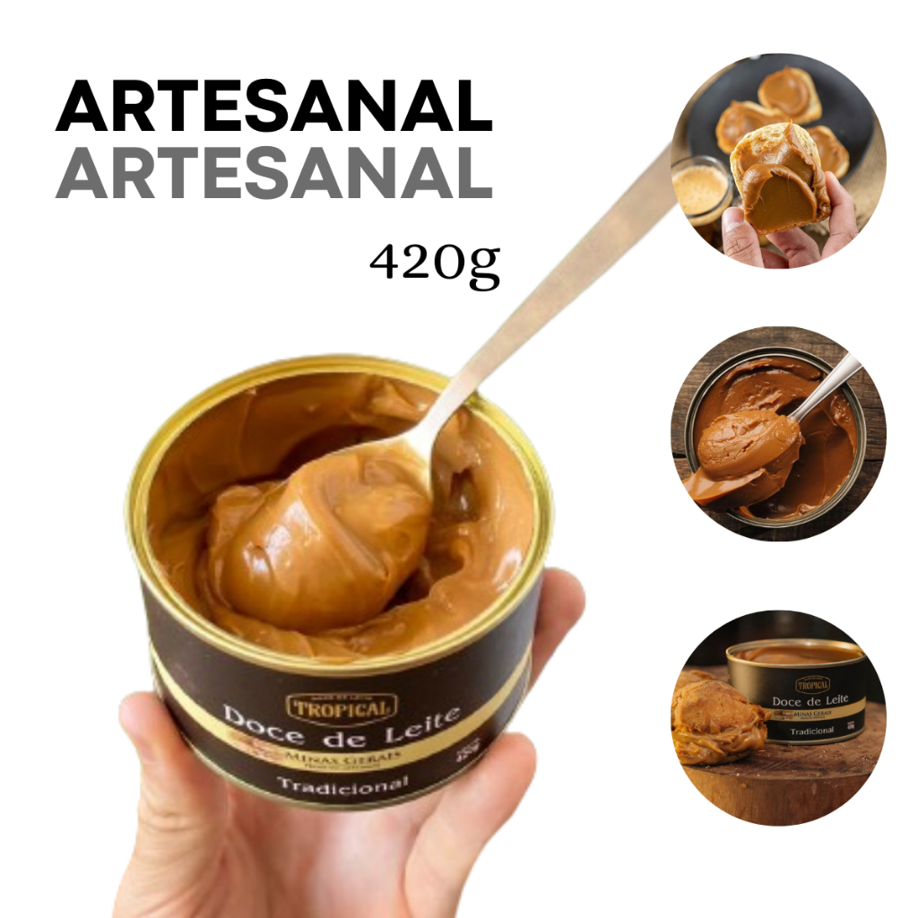 Doce De Leite Tradicional Cremoso Mineiro Tropical 420g | Shopee Brasil