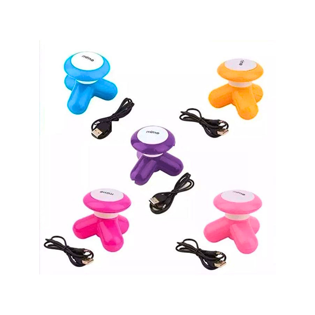 Mini Massageador Portátil Corporal para Relaxamento Tensão Elétrico USB ...