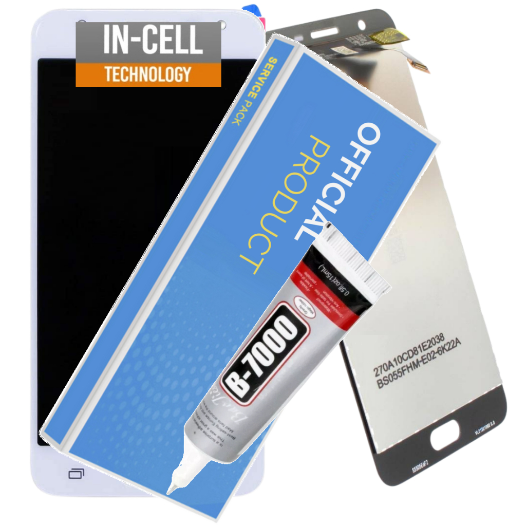 Tela Display Frontal Completa Compatível Galaxy J7 Prime G610 + Cola ...