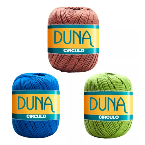 Kit 3 Linha Duna 170m 100g Cores Variadas Escolha a Cor | Shopee Brasil