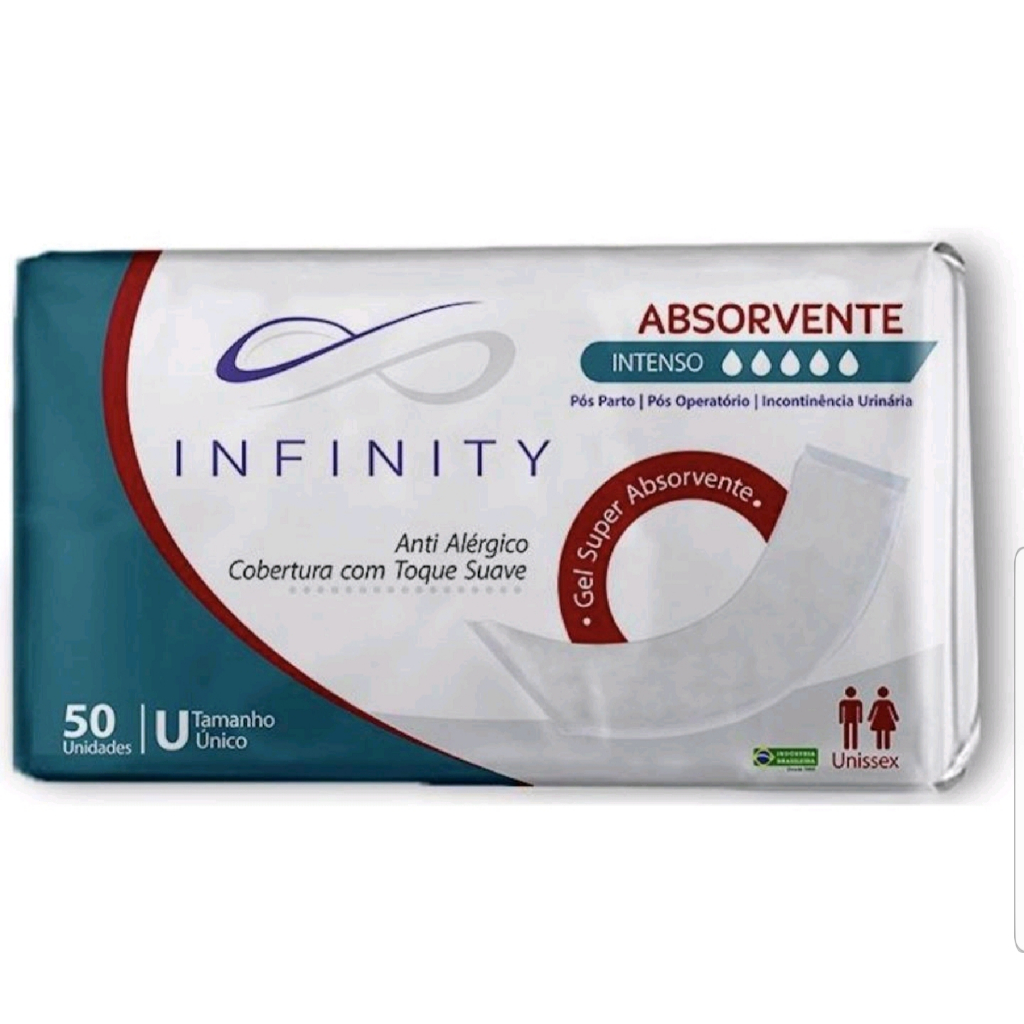 Absorvente Geriátrico Infinity Pacote com 50 Unid | Shopee Brasil