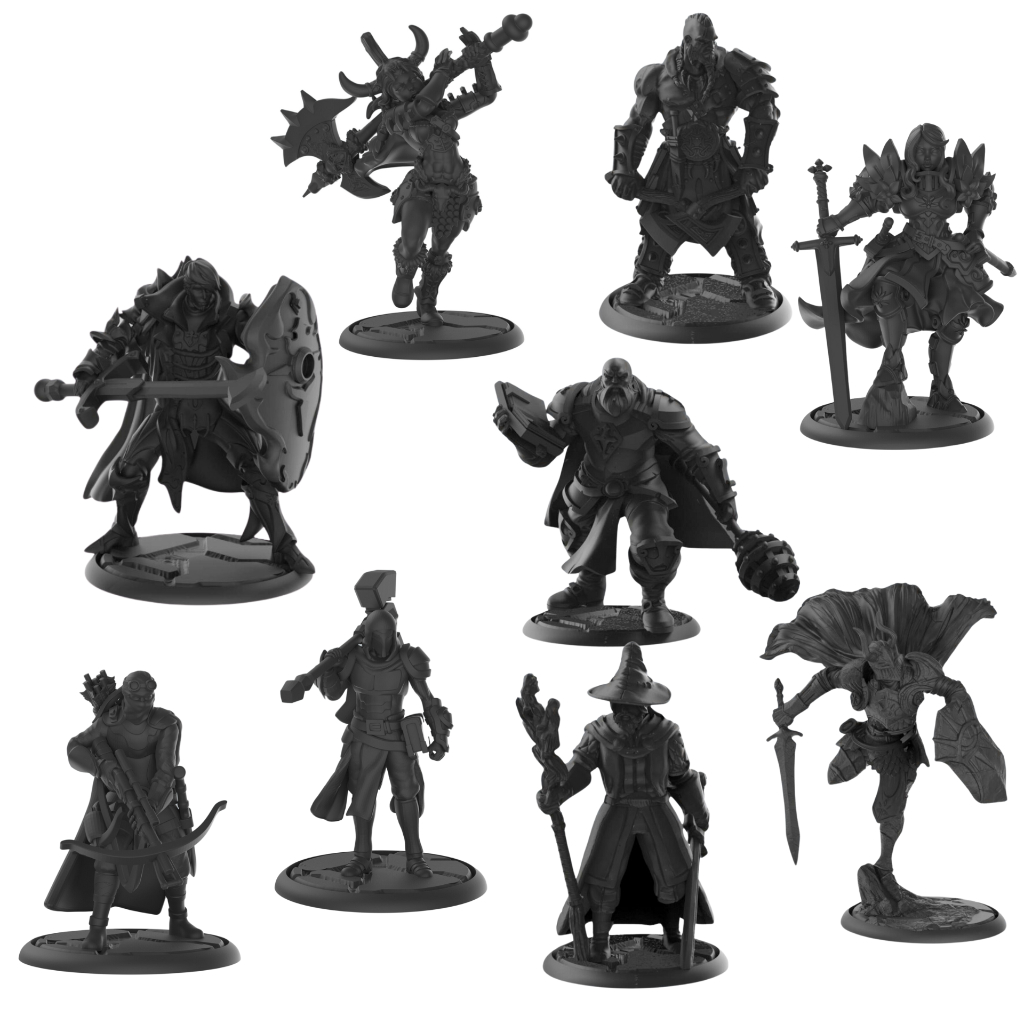 Miniaturas RPG Herois Humanos Personagens Dungeons And Dragons D&D ...