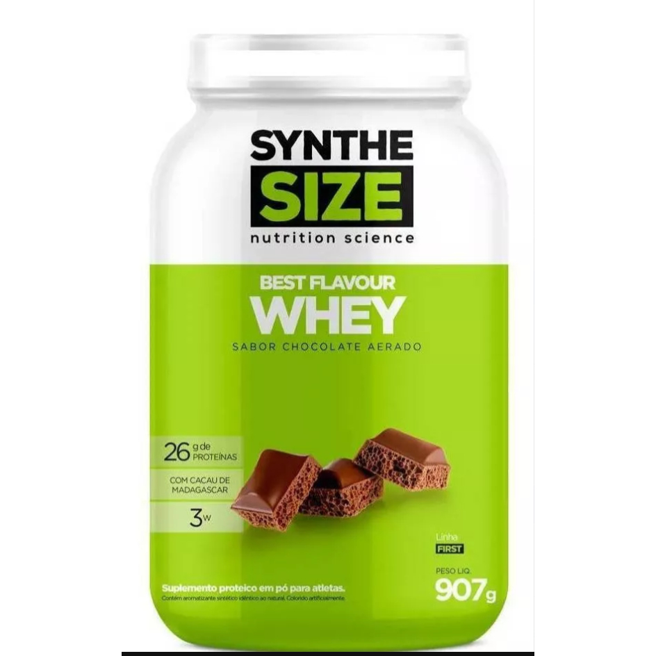 Whey 100% Protein No2 Pote 907g - SABOR CHOCOLATE - Marca: Synthesize | Shopee Brasil