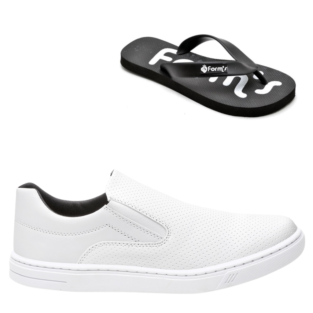 Kit Chinelo Masculino Forms+ Tênis Casual Forms Original | Shopee Brasil