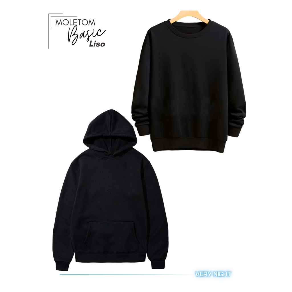 Moletom Masculino Com Ou Sem Capuz Bolso Canguru Liso Unissex Blusa ...