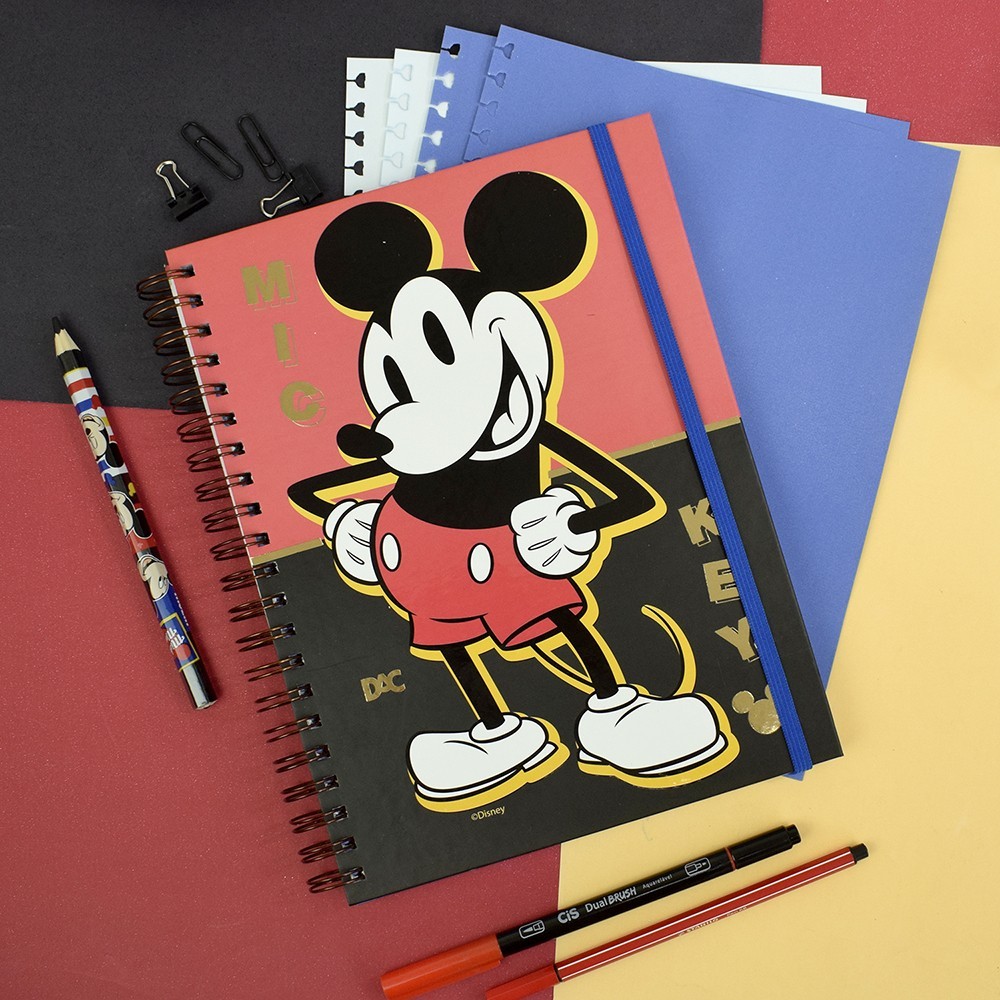 CADERNO SMART UNIVERSITÁRIO MICKEY | Shopee Brasil