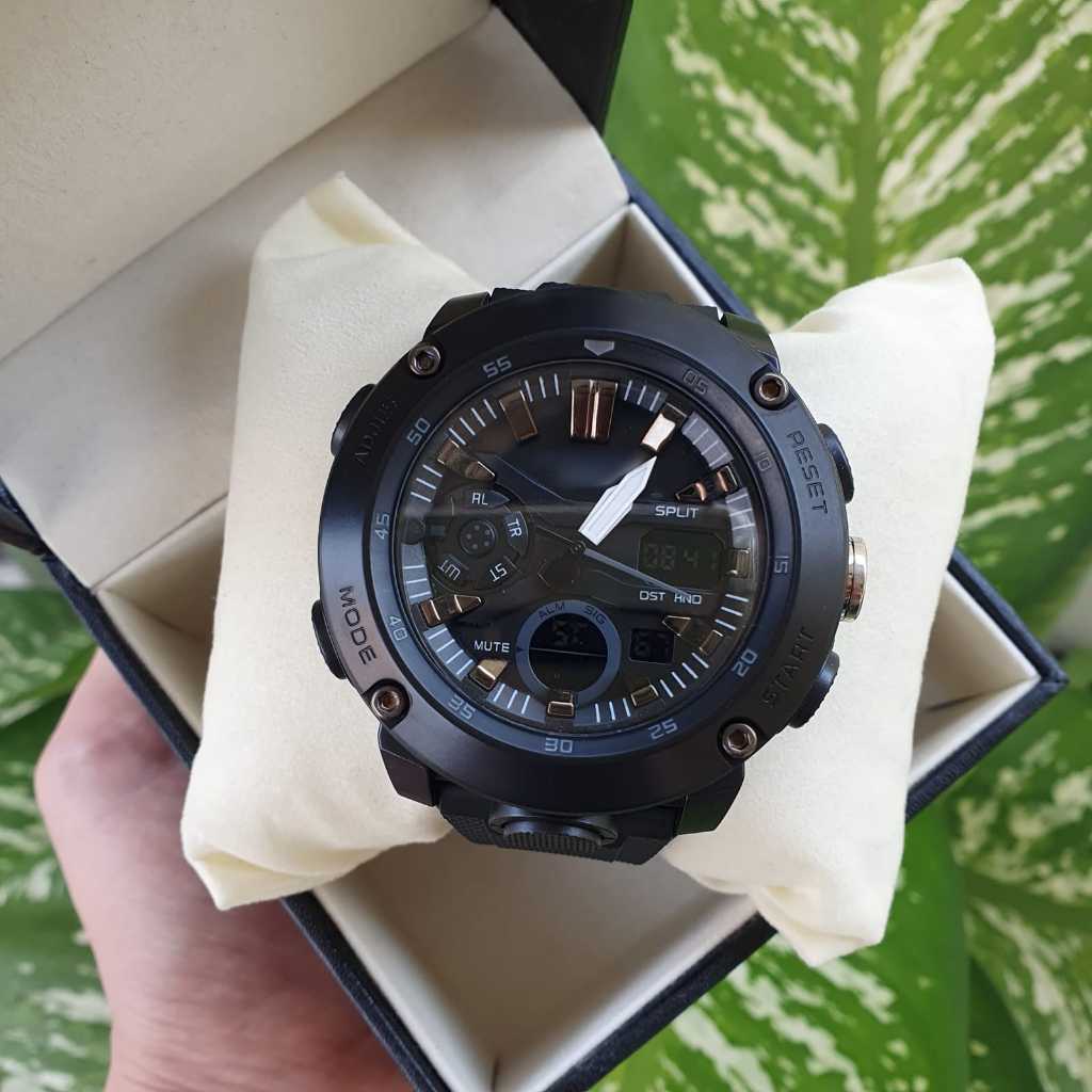 Relógio Masculino Digital G Esportivo Carbon Anti-Impacto Shock G-002AG ...