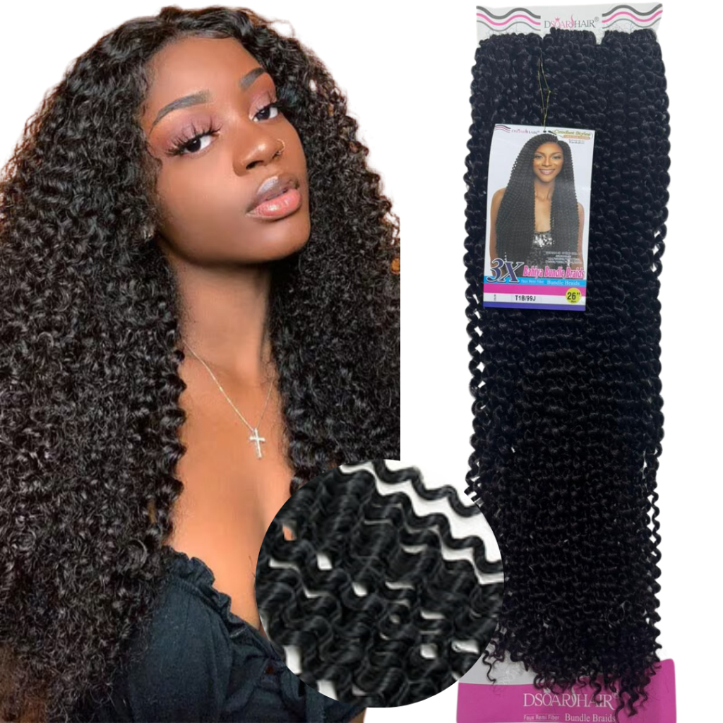 Cabelo Aplique Cacheado Bahiya Bundle Crochet Braids 65cm | Shopee Brasil